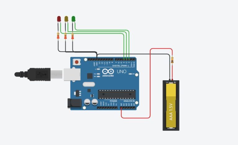 Comprobador de pilas con Arduino | dorcuCom