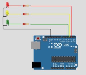 Semáforo básico con Arduino Uno | dorcuCom